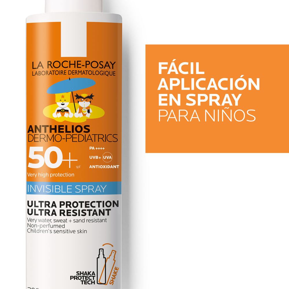 Anthelios Shaka Spray Invisible 50+ Dermopediatrico X 200 Ml