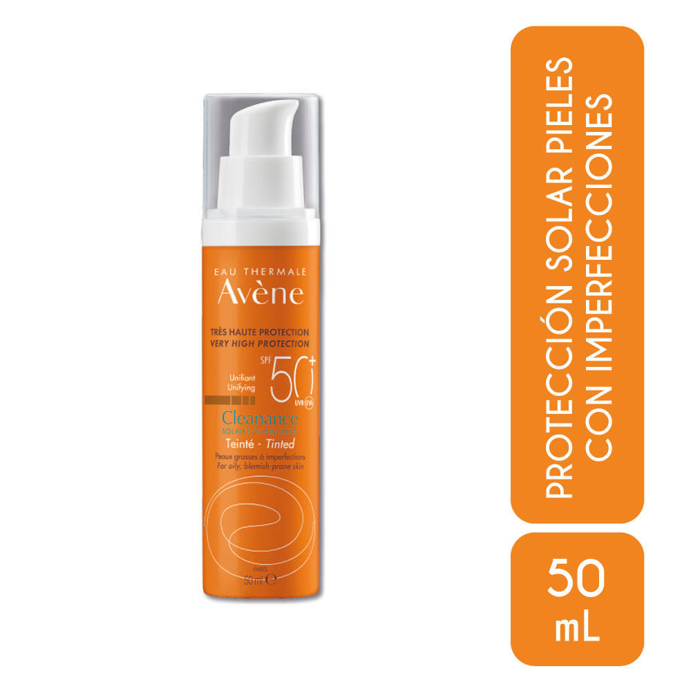 Avene Solar Cleanance Matificante Tinte Spf 50+ X 50 Ml