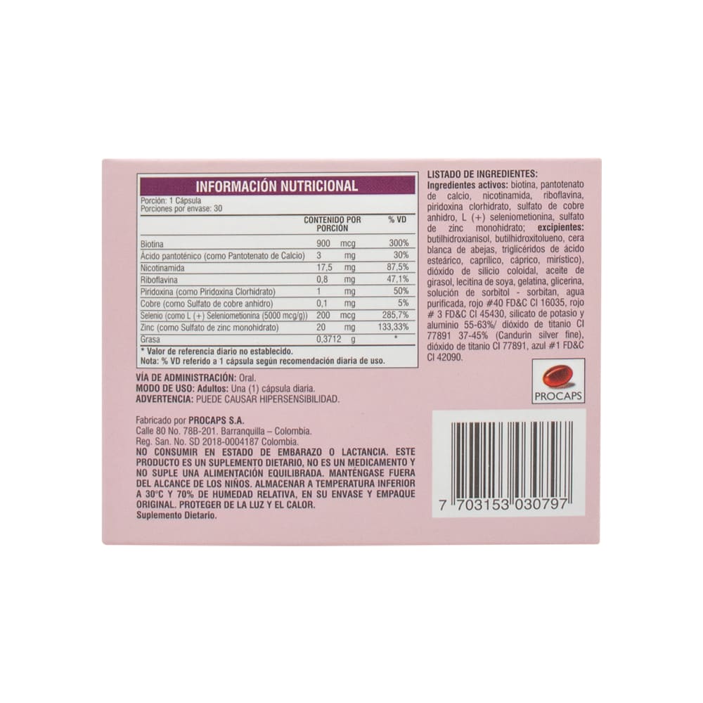 Vitybell Suplemento Dietario 30 Capsulas