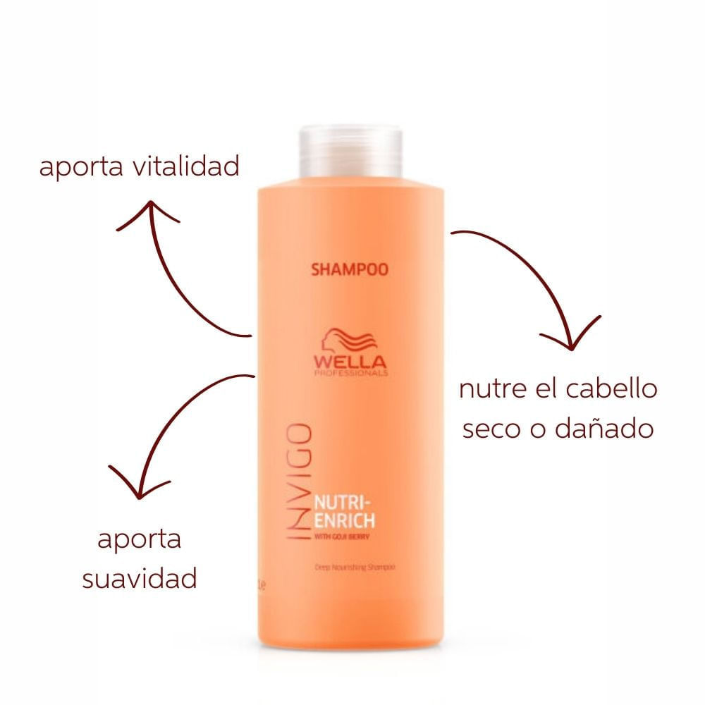 Shampoo, Wella Professionals, Nutri Enrich, Invigo, 1000 ml